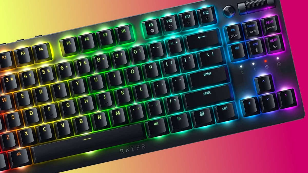 Le clavier de jeu Razer DeathStalker V2 Pro TKL et ses touches à profil ...